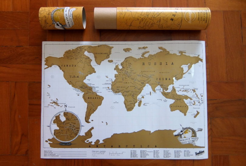 Scratch Map: A Unique Personalized World Travel Map for Travel ...